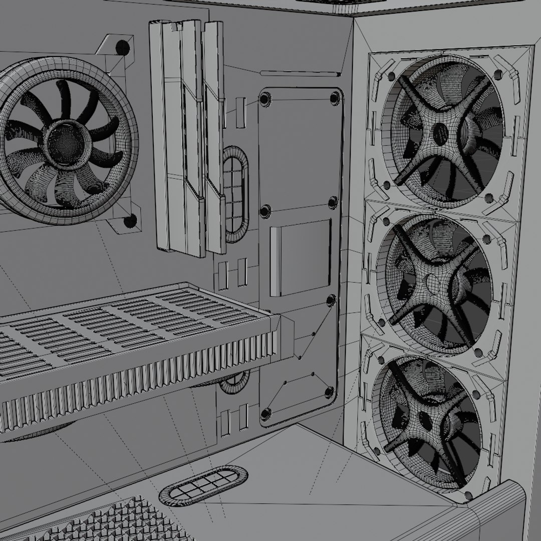 PC Gamer model - TurboSquid 1989084