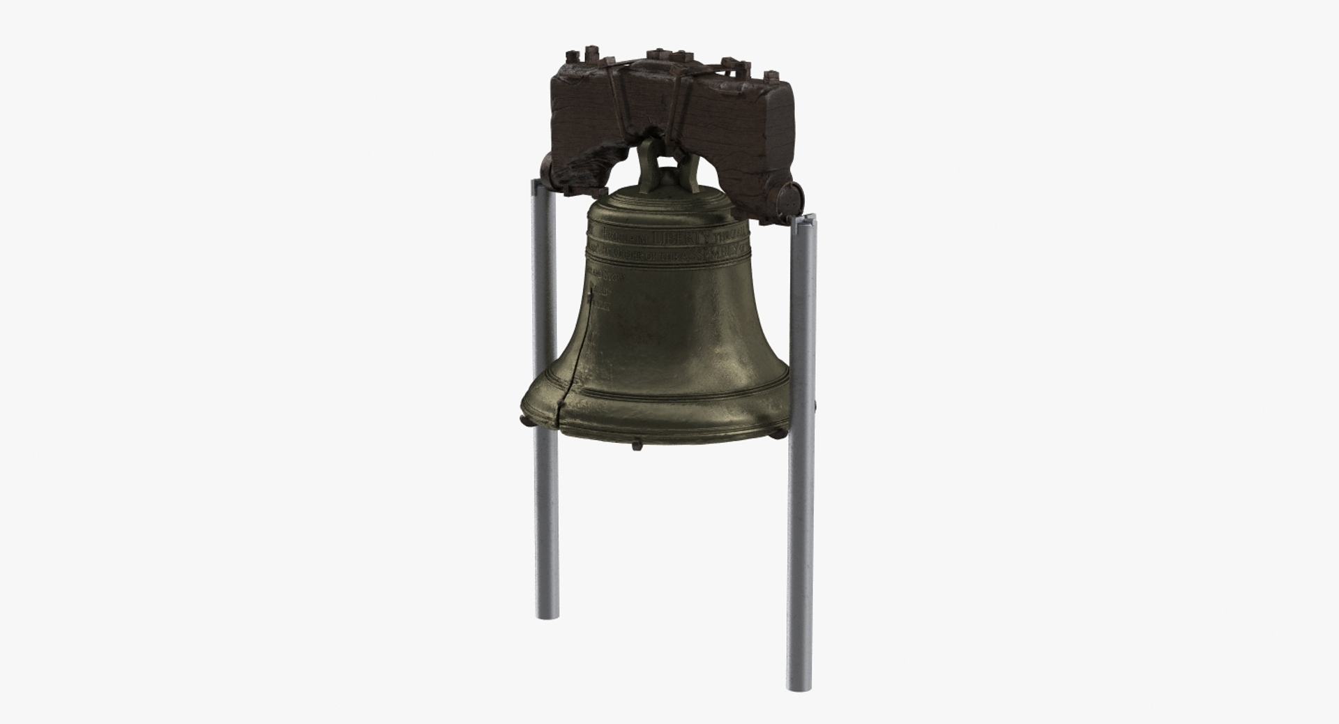 3D Model Independence Hall Liberty Bell - TurboSquid 1423781
