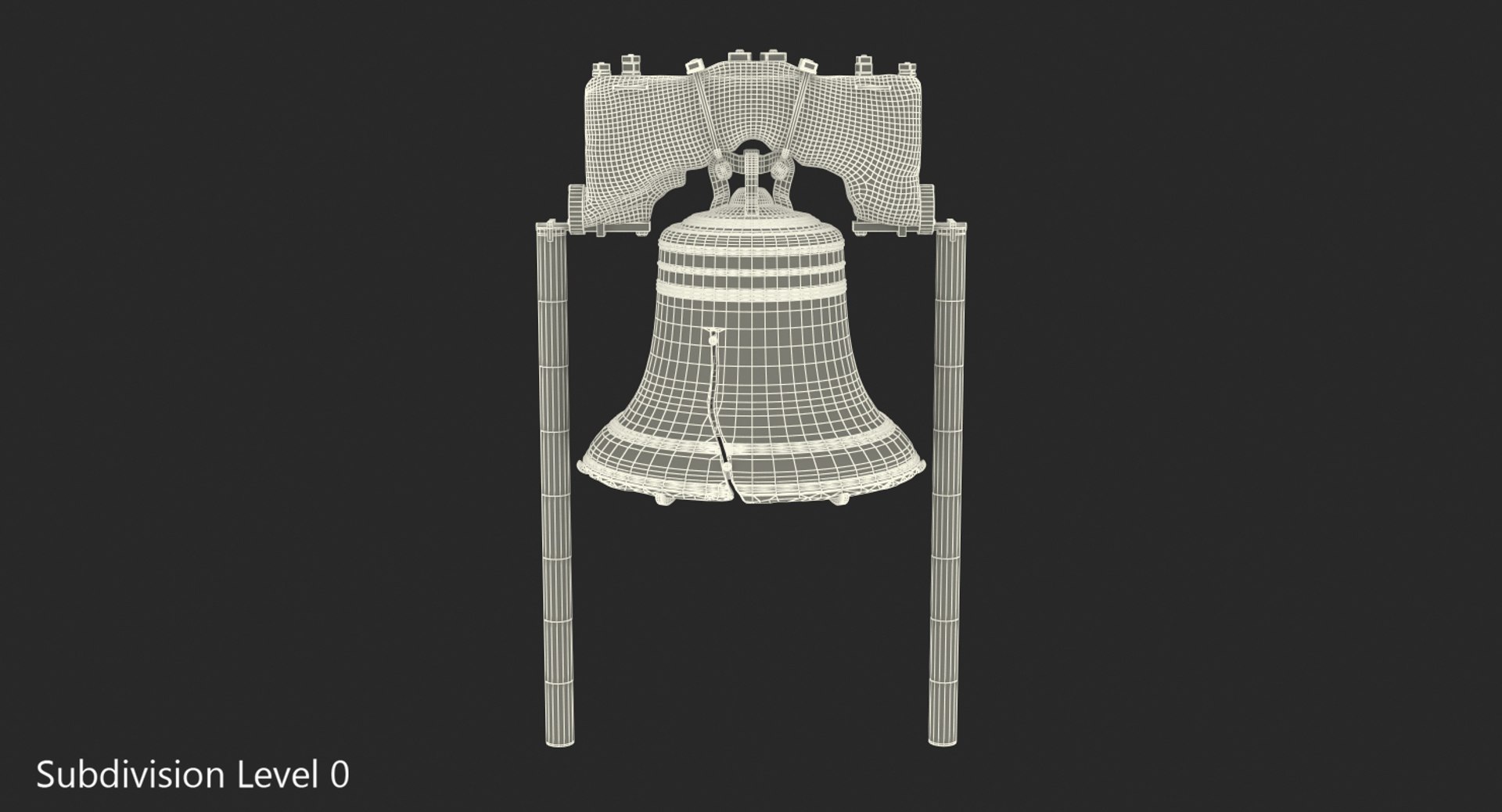 3D Model Independence Hall Liberty Bell - TurboSquid 1423781