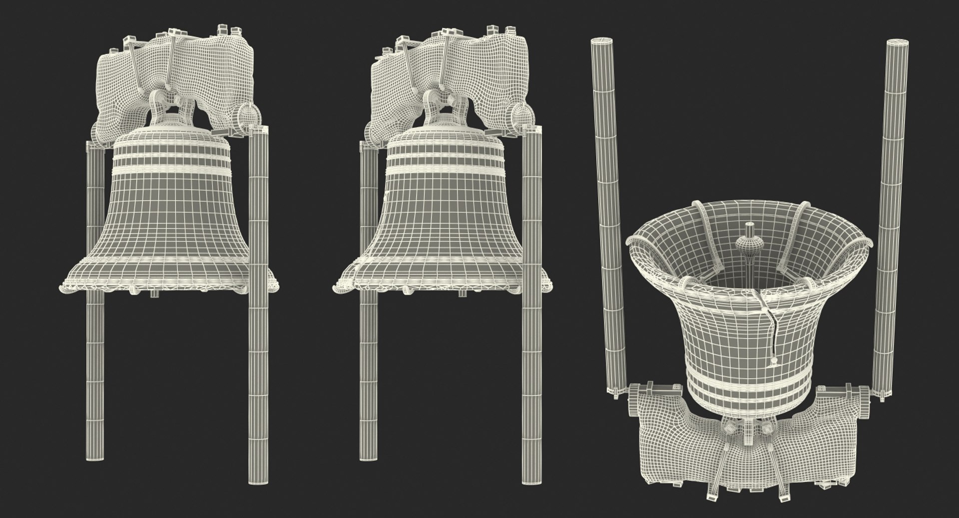 3D model independence hall liberty bell - TurboSquid 1423781