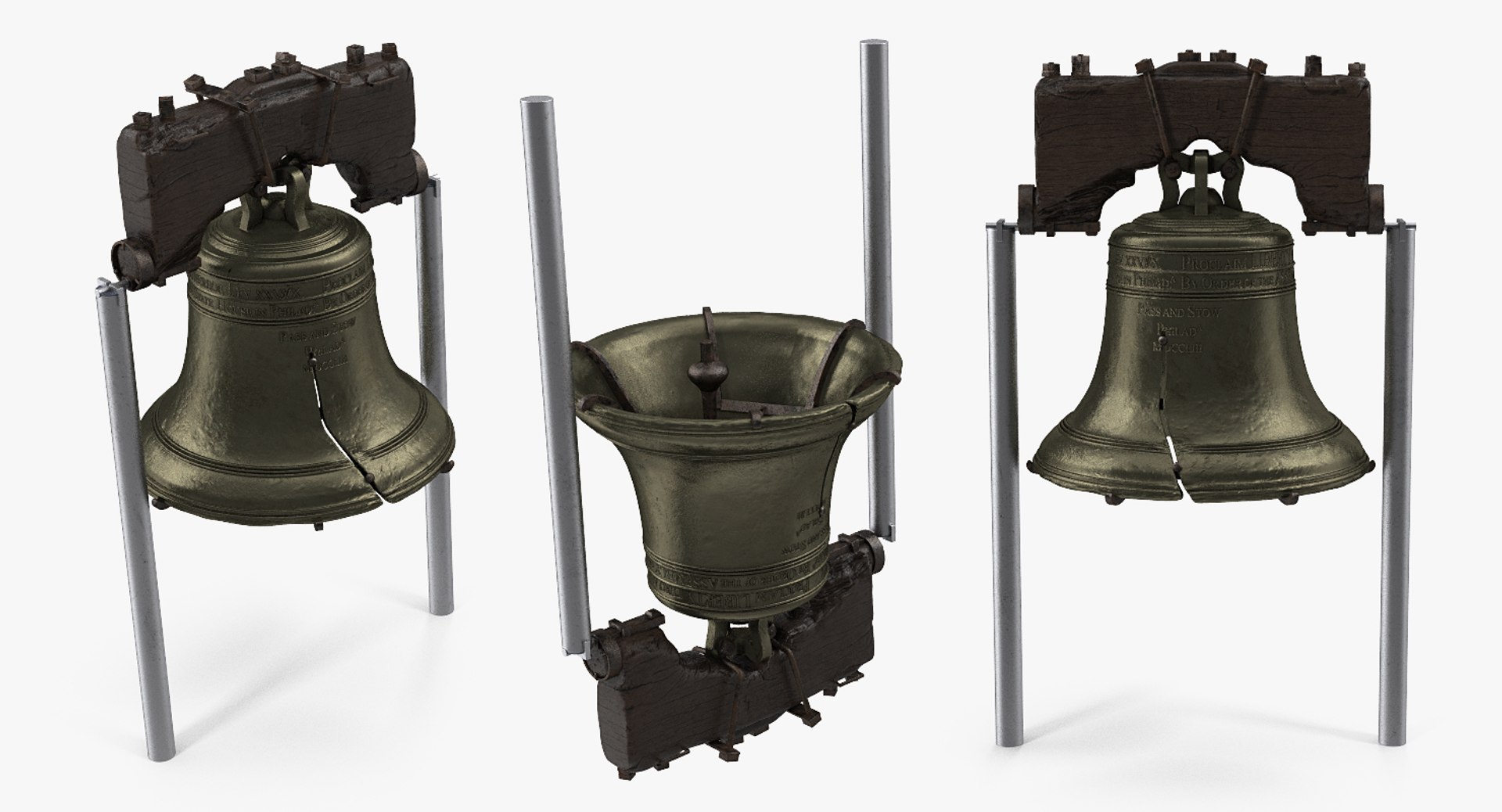 3D Model Independence Hall Liberty Bell - TurboSquid 1423781