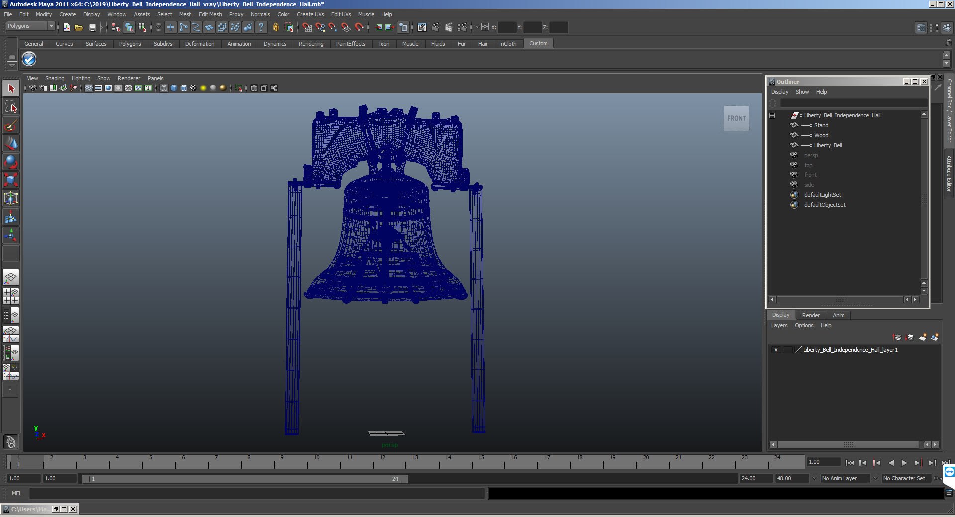 3D Model Independence Hall Liberty Bell - TurboSquid 1423781