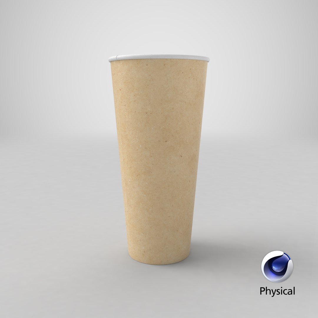 3D Paper Coffee Cup 24 oz model - TurboSquid 1991804