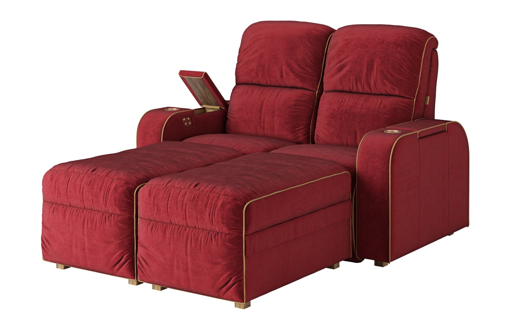 Moovia Dallas Venice Row 2 Loveseats 3D - TurboSquid 2033940