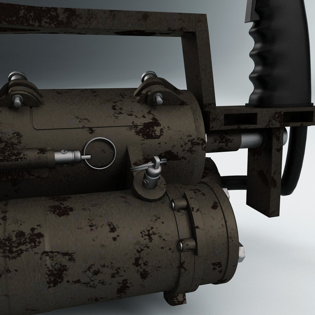 3d Model Minigun M134