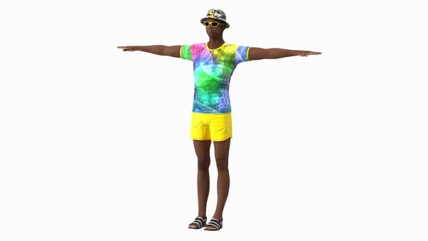 Light Skin Teenager Beach Style Rigged for Modo 3D model - TurboSquid ...