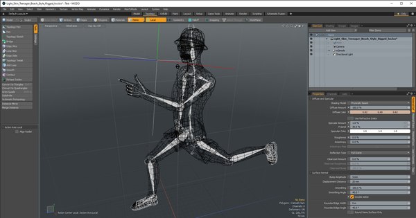 Light Skin Teenager Beach Style Rigged for Modo 3D model - TurboSquid ...