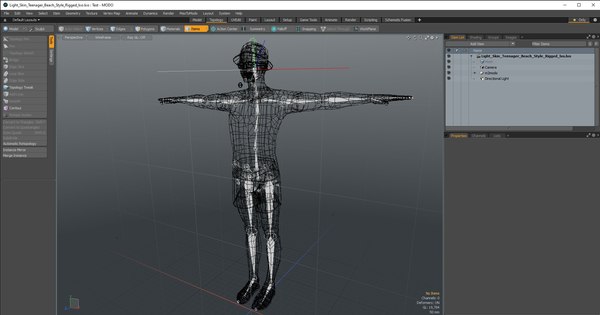 Light Skin Teenager Beach Style Rigged for Modo 3D model - TurboSquid ...