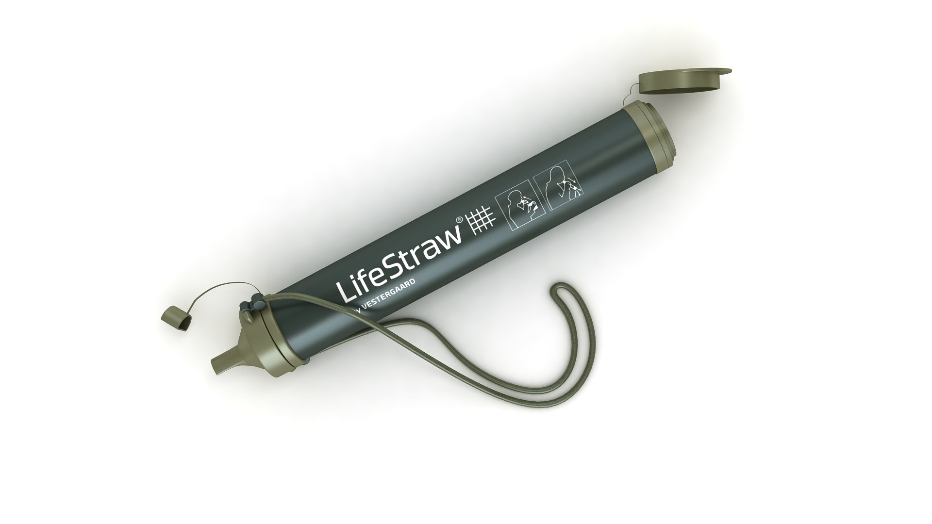 LifeStraw Water Filter Green Open 3D Model - TurboSquid 1939165