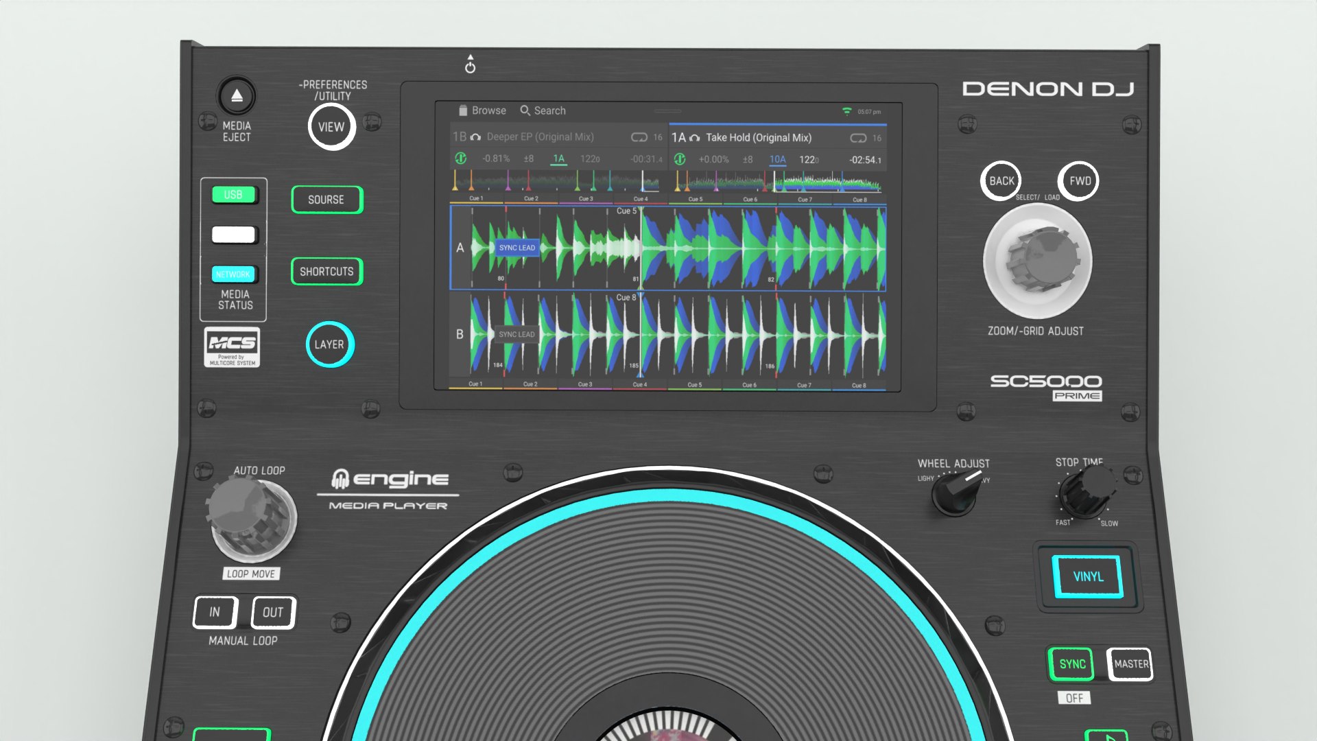 Denon DJ Player SC 5000 Prime 3D Model - TurboSquid 2121795