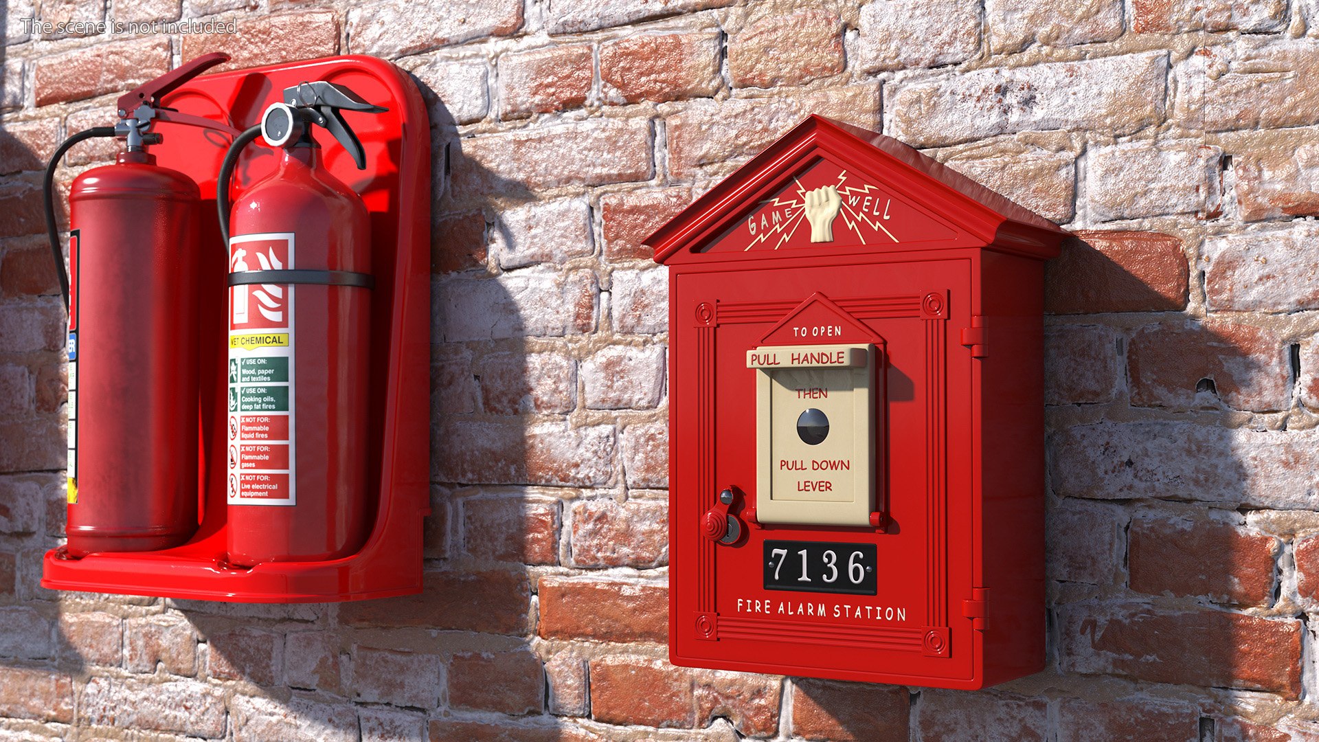 3D Vintage Gamewell Fire Alarm Station - TurboSquid 2224736