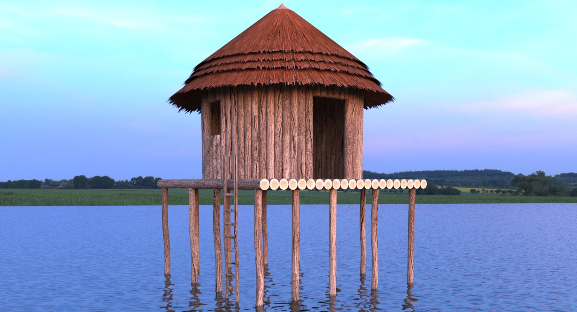 African Cottage 3D Model - TurboSquid 1200877