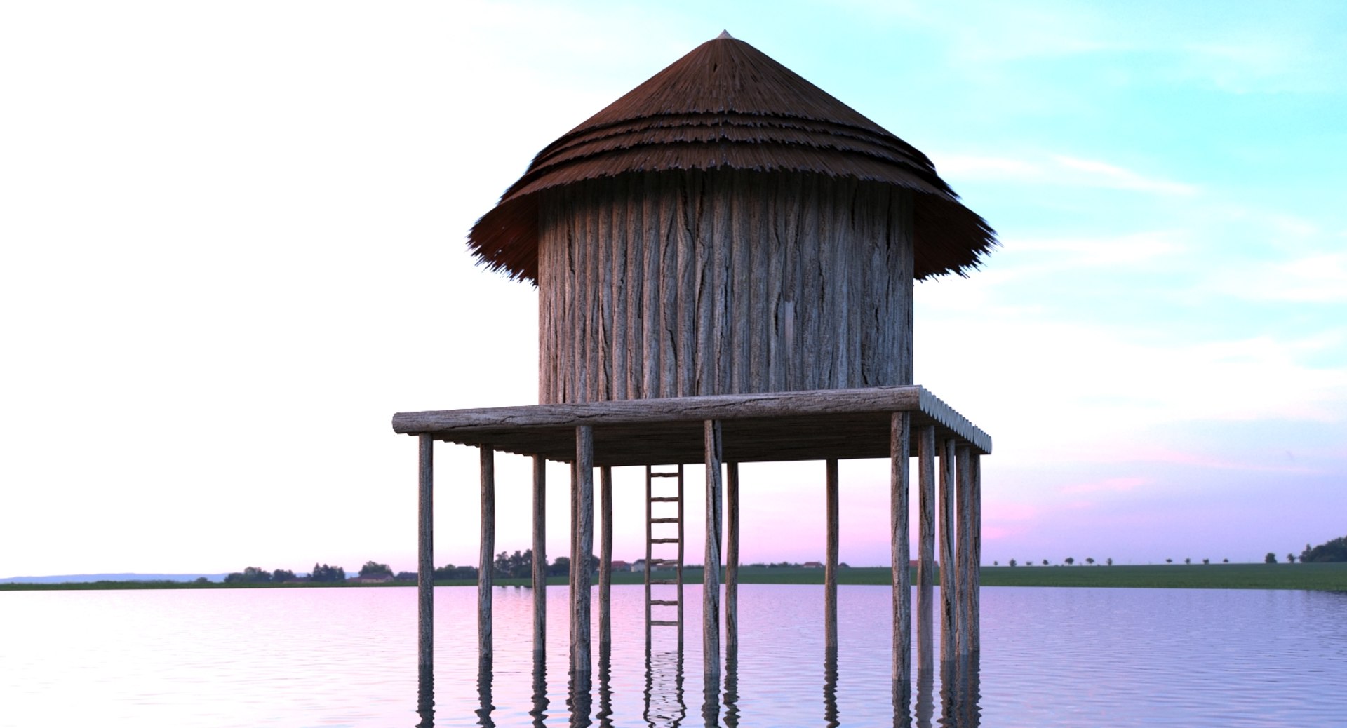 African Cottage 3D Model - TurboSquid 1200877