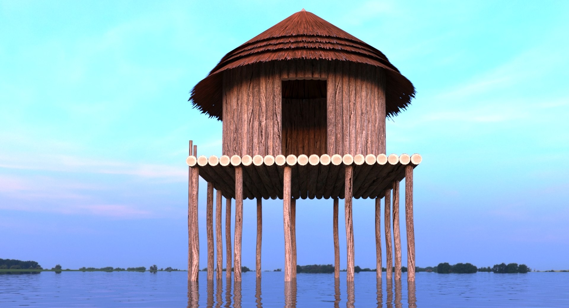 African Cottage 3D Model - TurboSquid 1200877