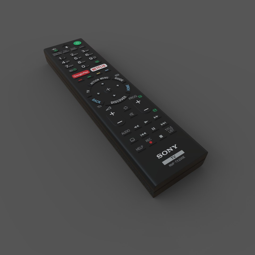 3D Remote Control Sony RMF-TX200E Model - TurboSquid 1906944