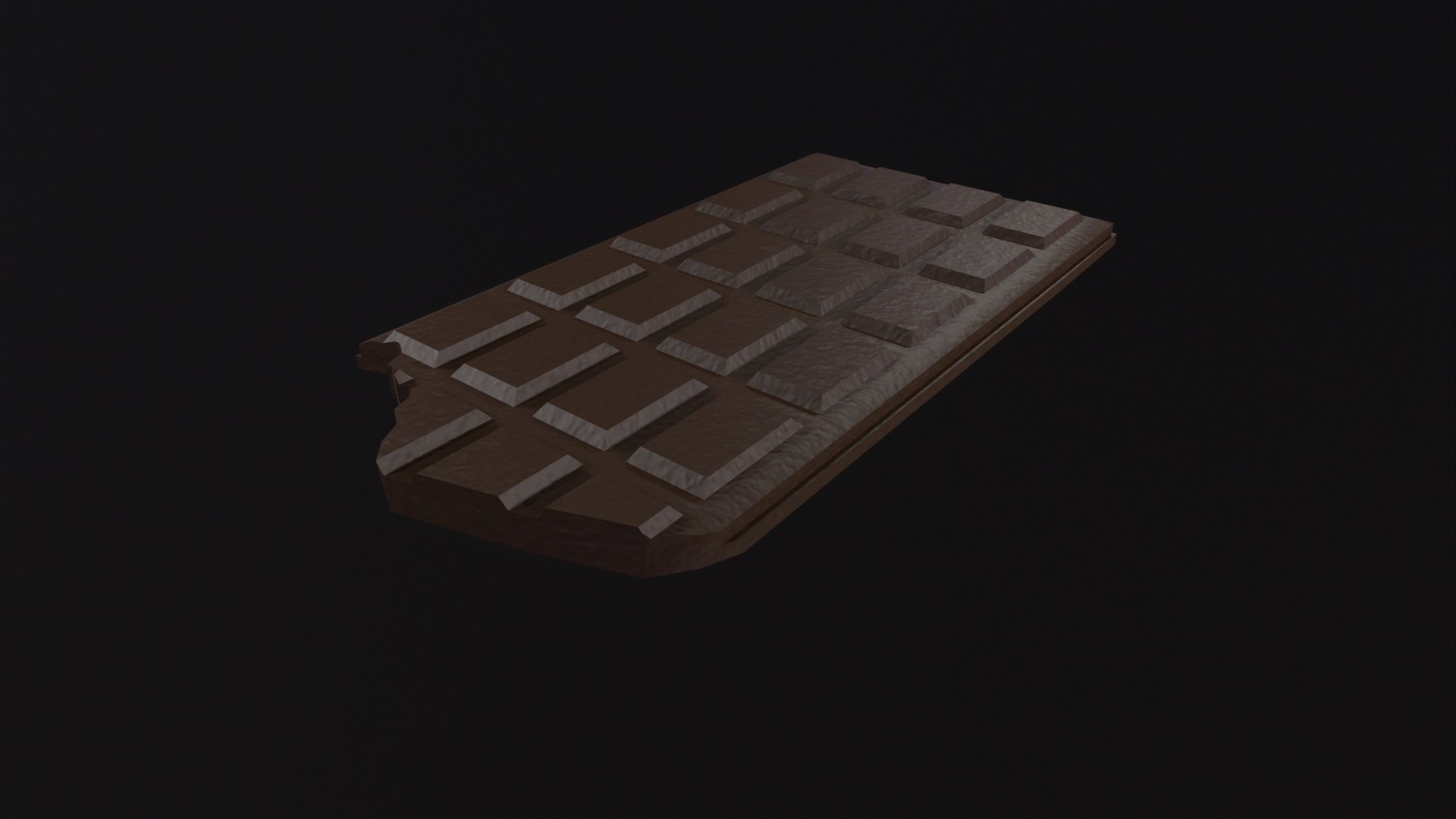 3D model Bitten Chocolate Bar - TurboSquid 2158373