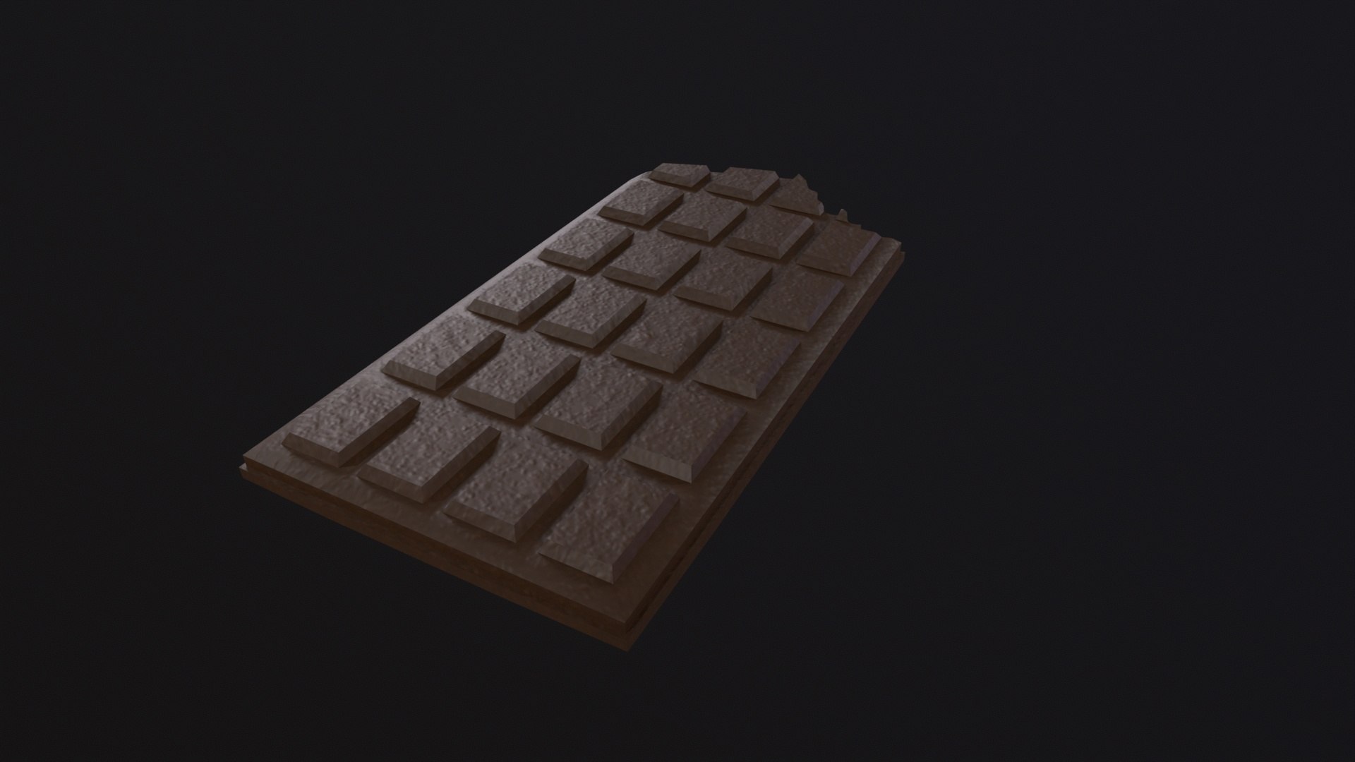 3D model Bitten Chocolate Bar - TurboSquid 2158373