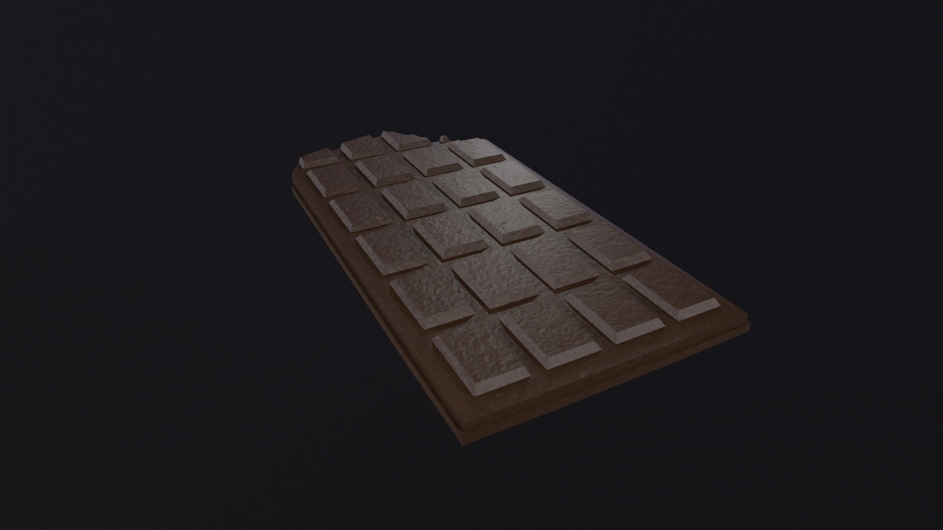 3D model Bitten Chocolate Bar - TurboSquid 2158373