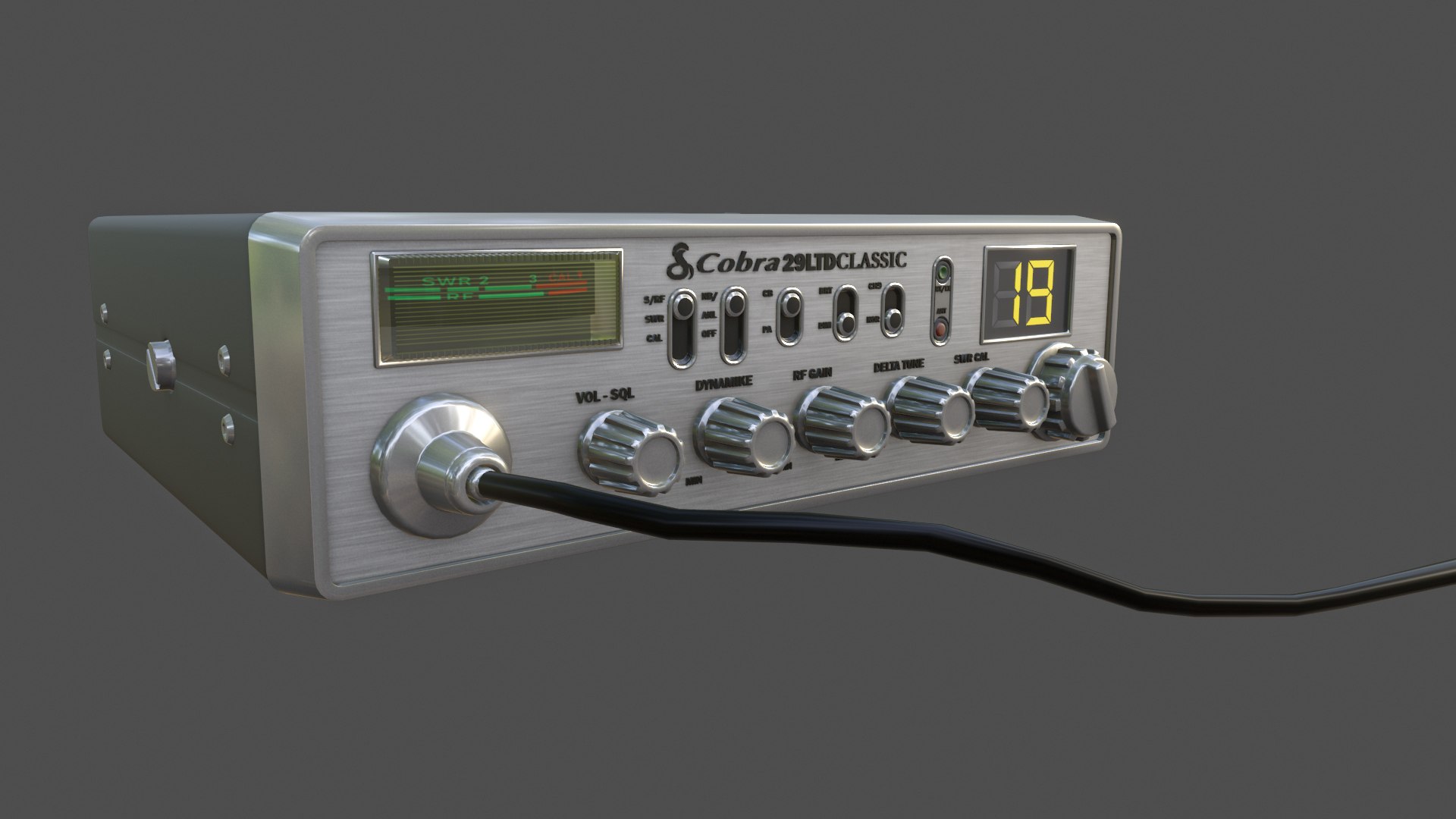 modèle 3D de Cobra CB Radio gratuit - TurboSquid 2108936