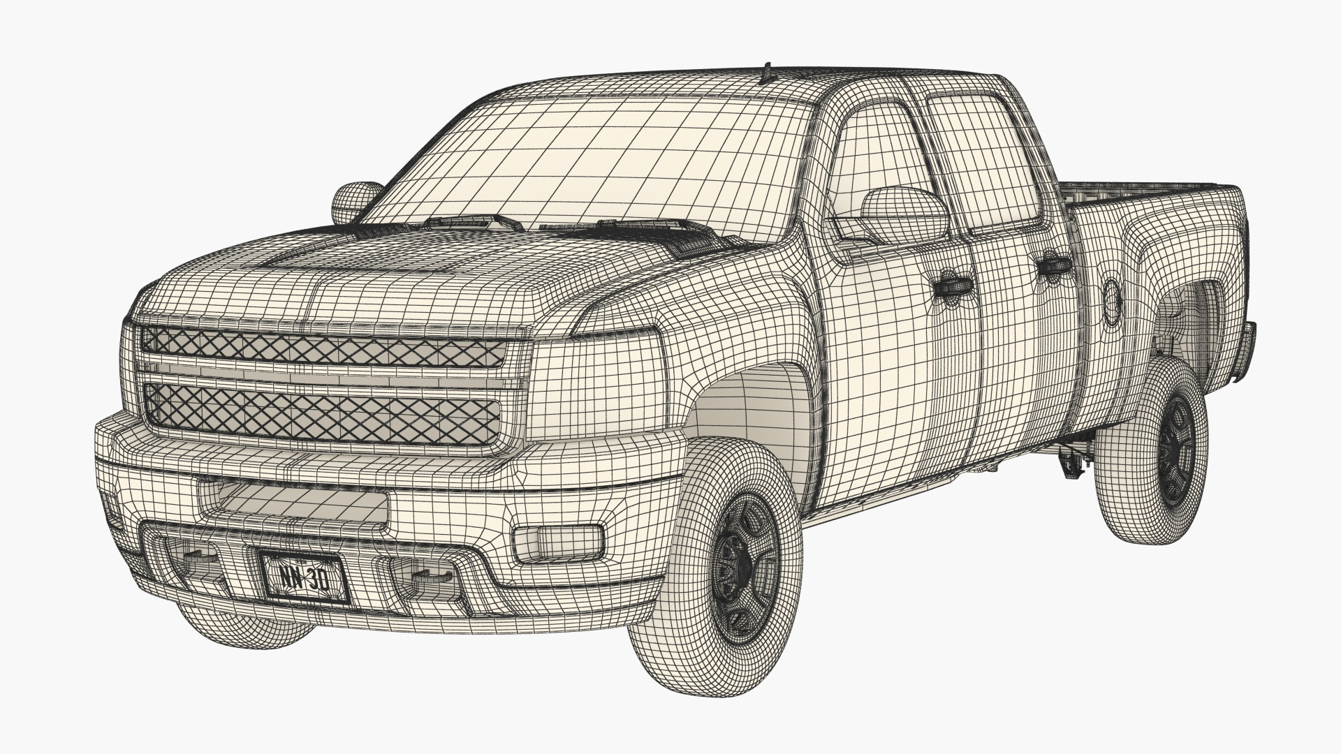 Pickup truck 3D model - TurboSquid 1644840