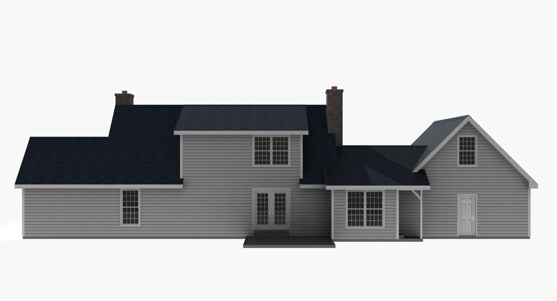3d Story Residential House Model