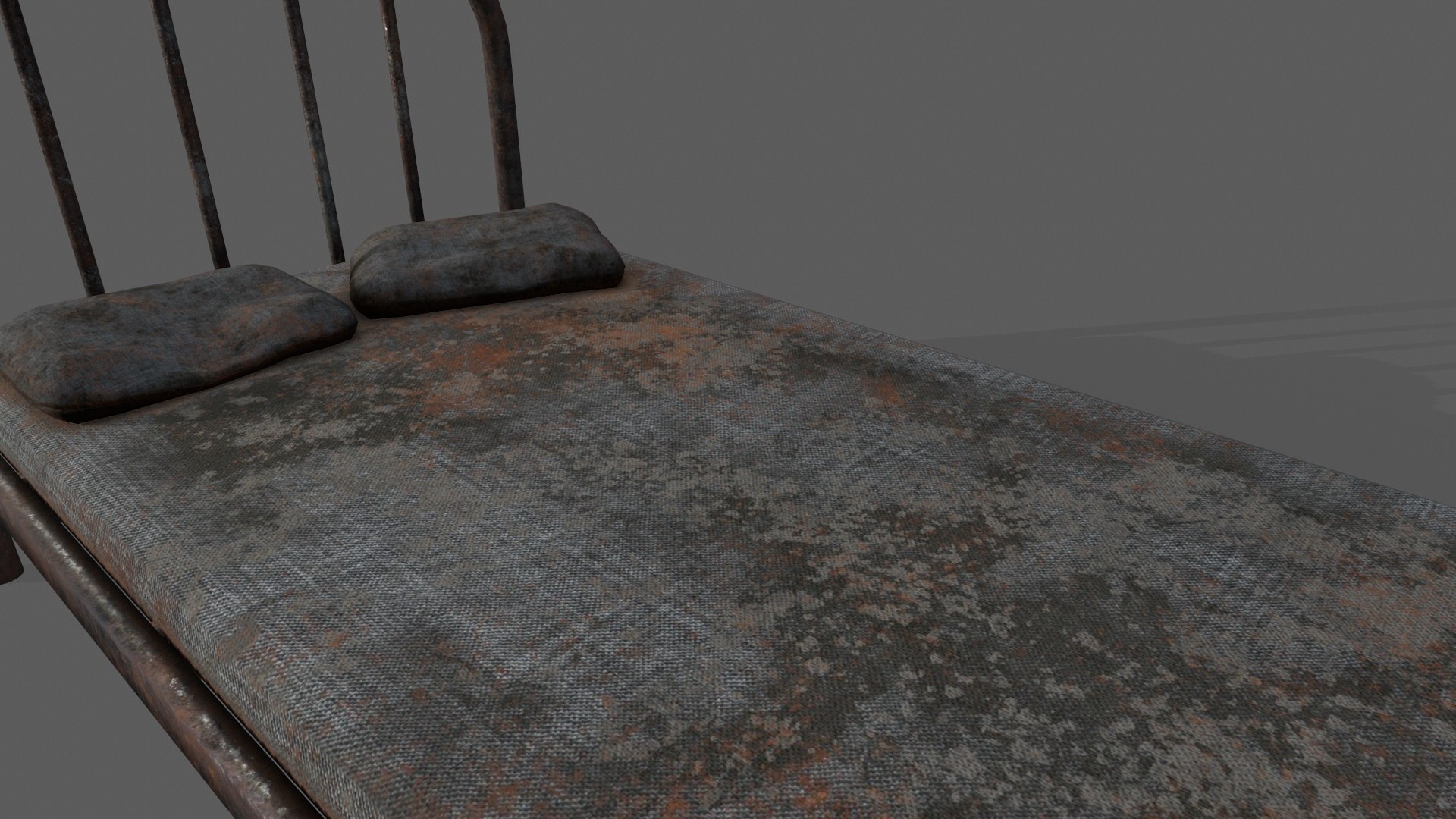Old Bed 3D - TurboSquid 1286294