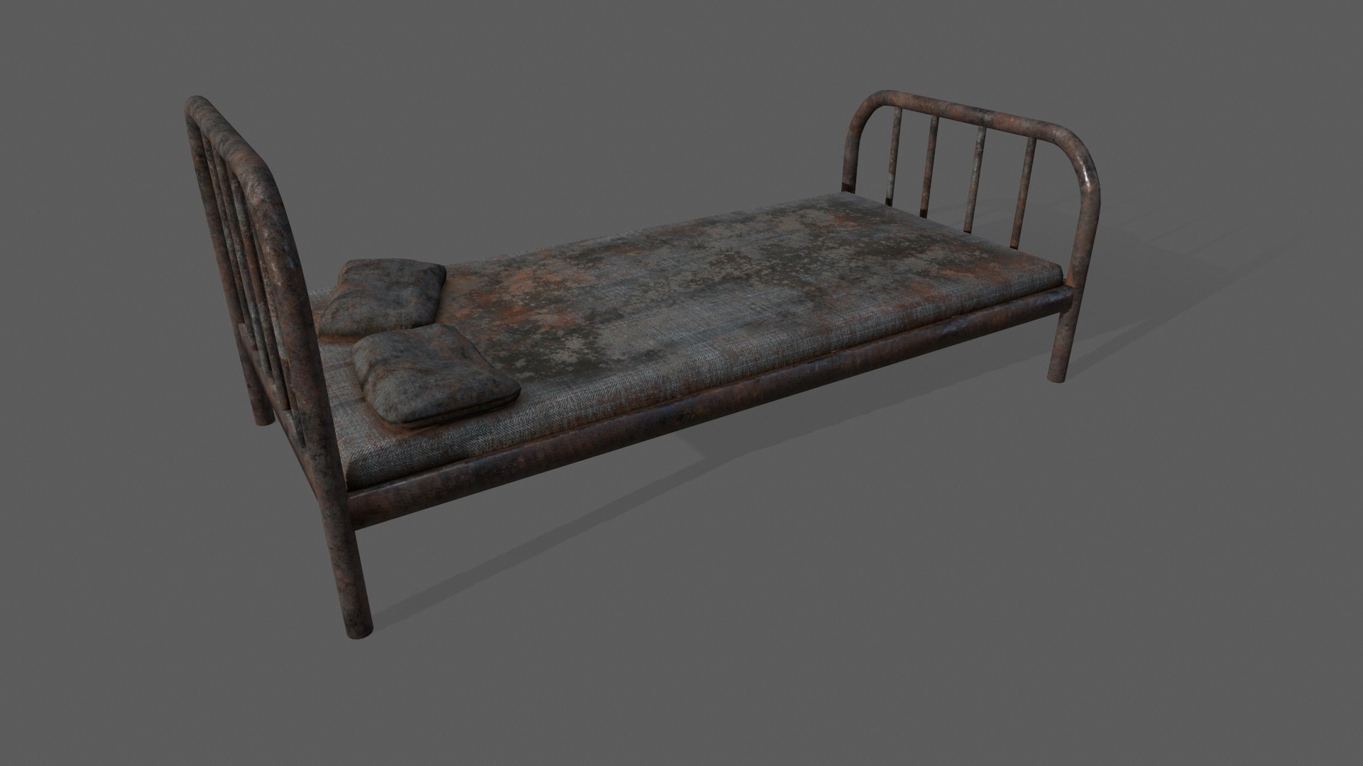 Old Bed 3D - TurboSquid 1286294