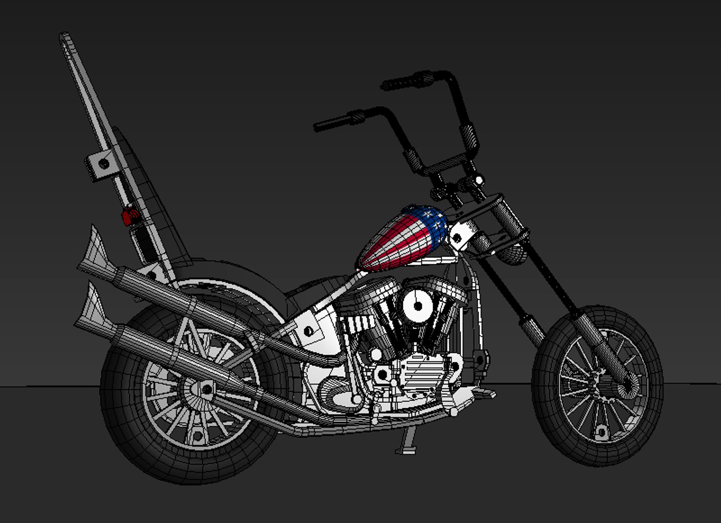 3D Chopper Model - TurboSquid 1357315