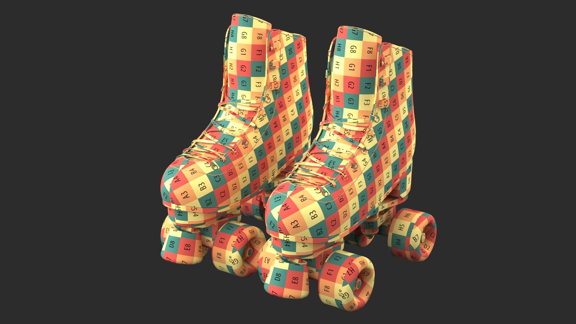 Roller Skates 3D Model - TurboSquid 1792963