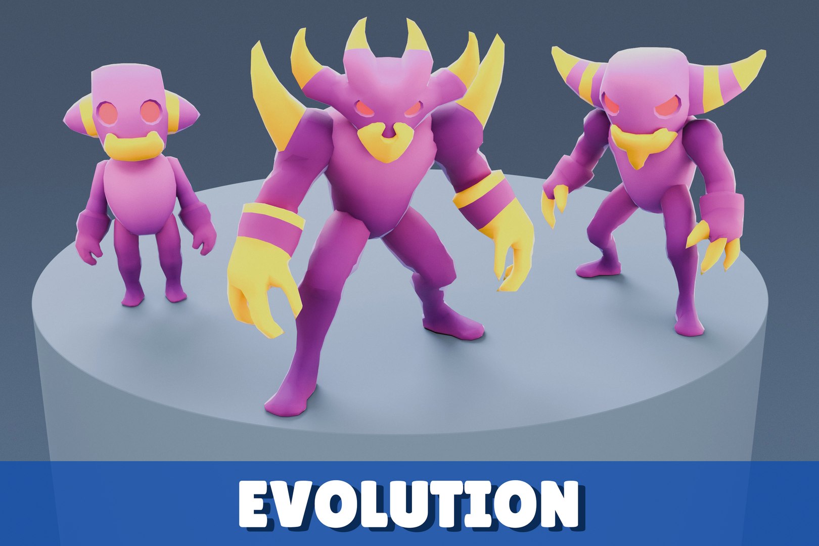 Cartoon Monsters Pack 01 Model - TurboSquid 2167317