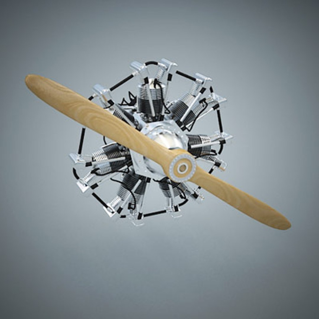 Engine Radial 3d Model
