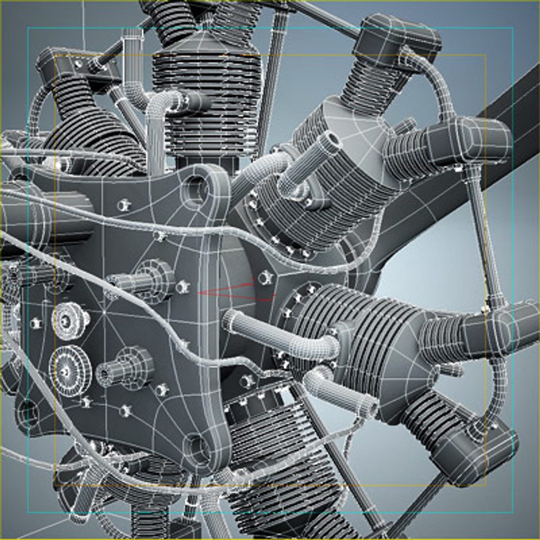 Engine Radial 3d Model