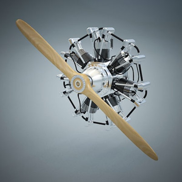 engine radial 3d model