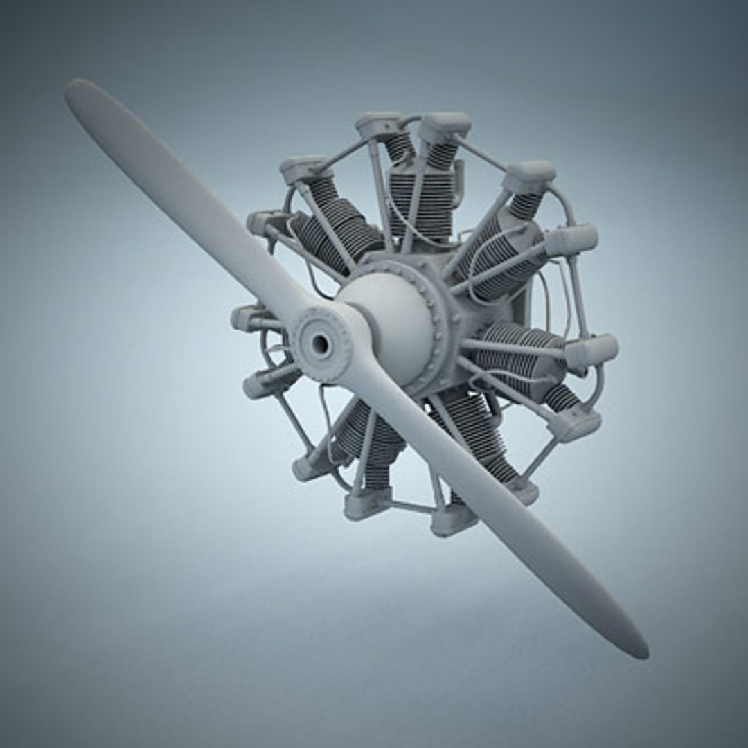 Engine Radial 3d Model