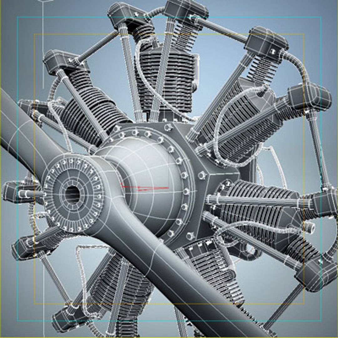 Engine Radial 3d Model