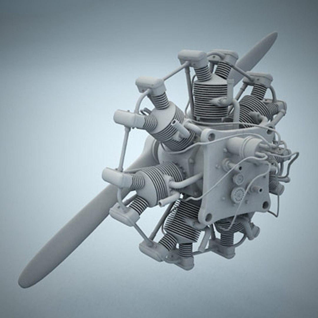 Engine Radial 3d Model