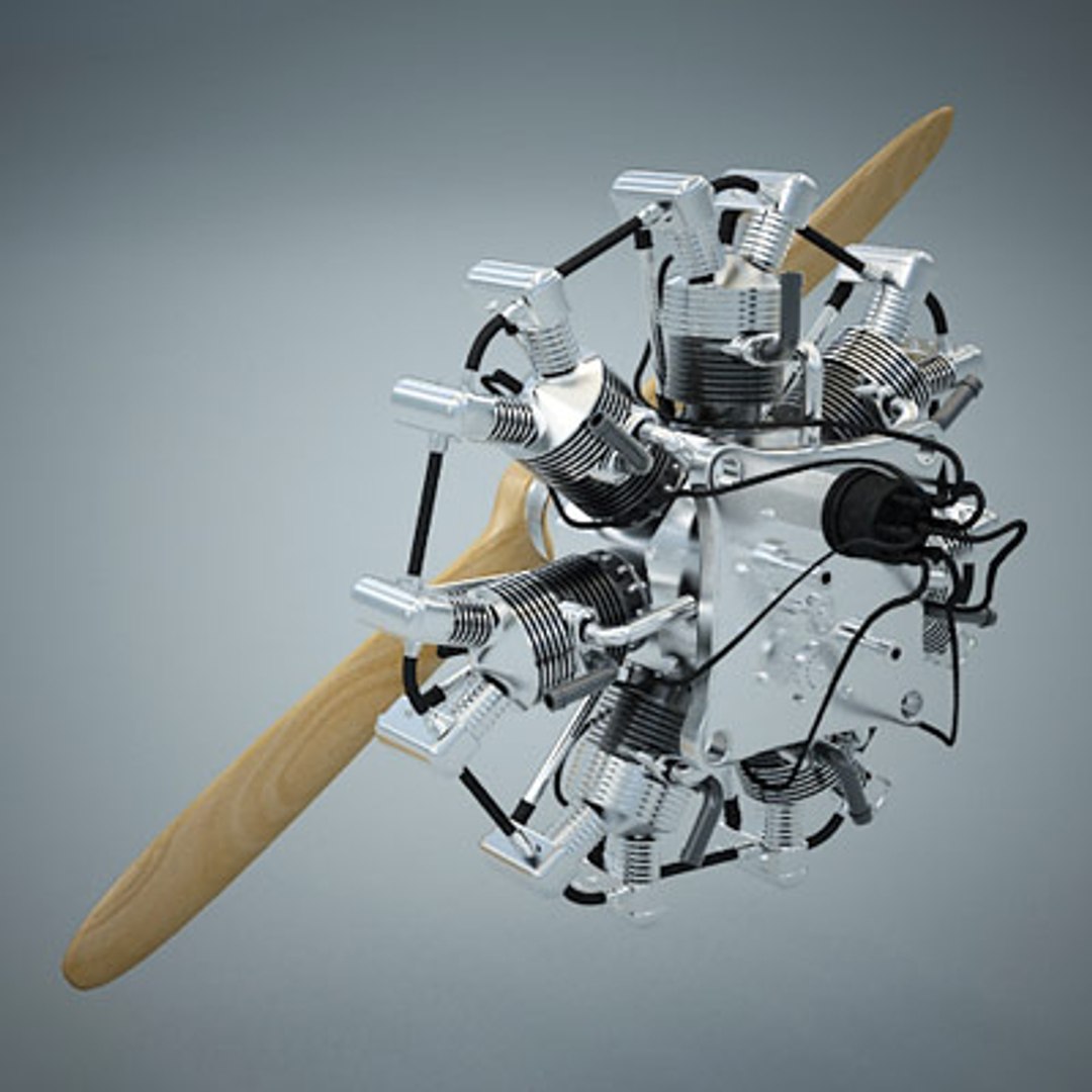 Engine Radial 3d Model