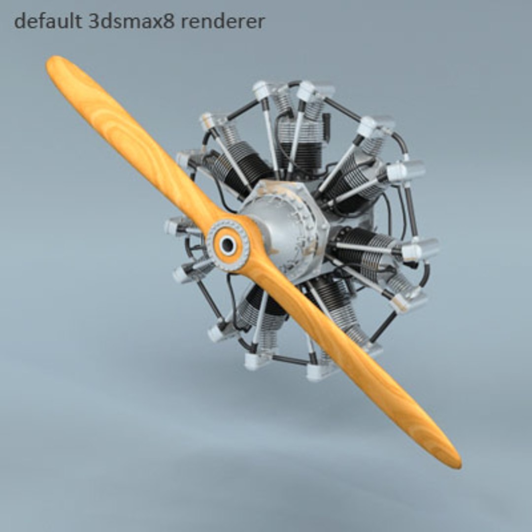 Engine Radial 3d Model