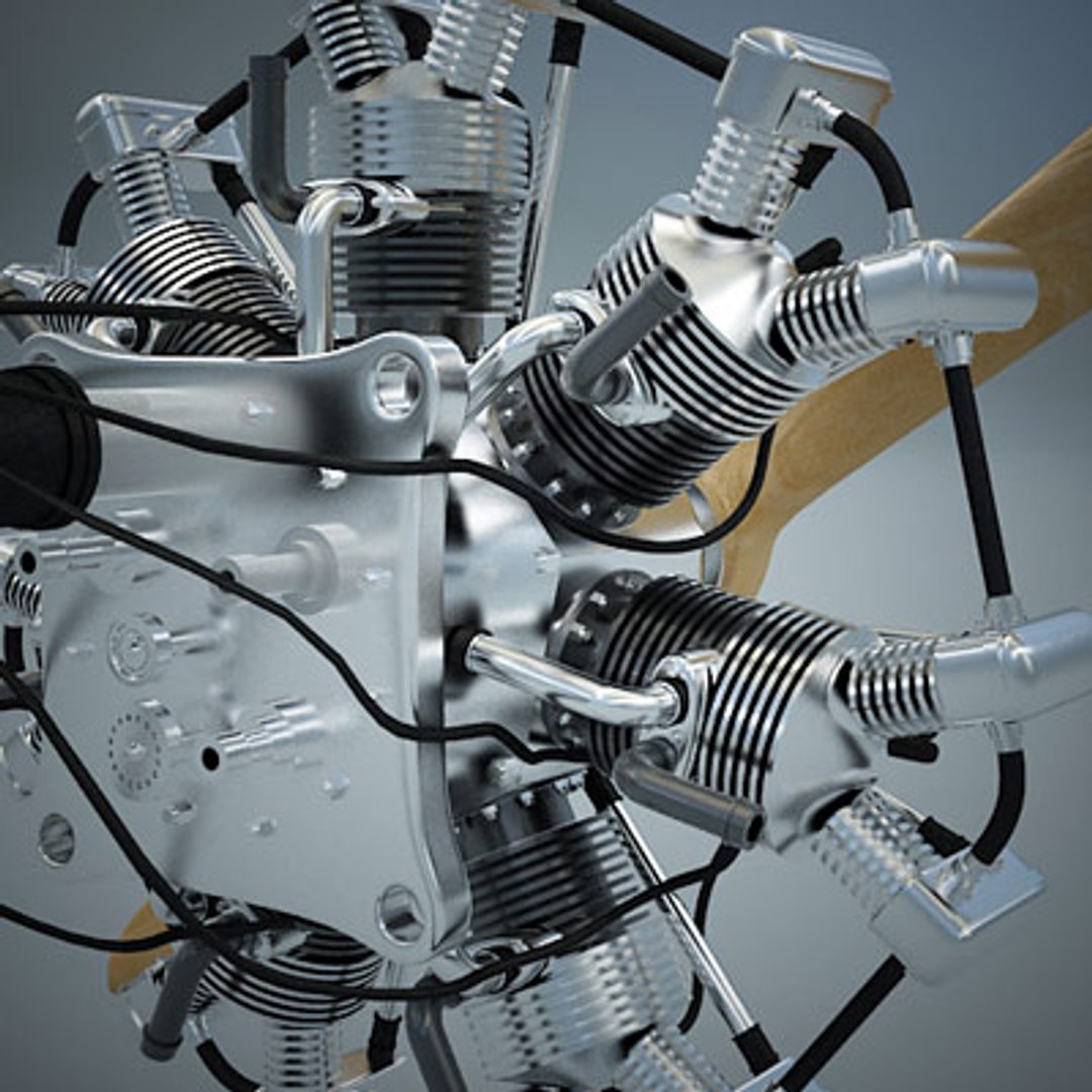 Engine Radial 3d Model