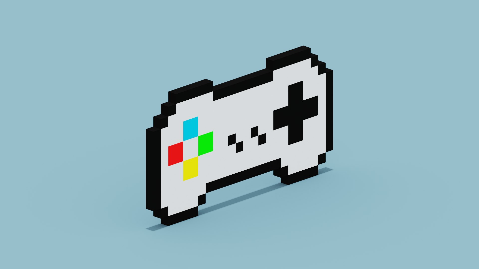 Pixel Game Controller 3D Model - TurboSquid 1932158