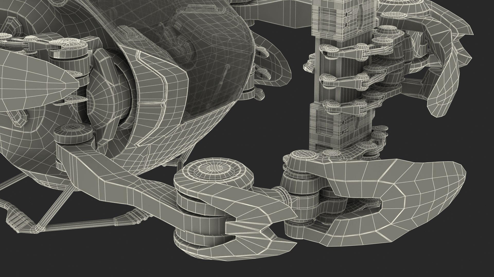 3D Sci Fi Repair Spaceship Rigged For Cinema 4D - TurboSquid 2391455