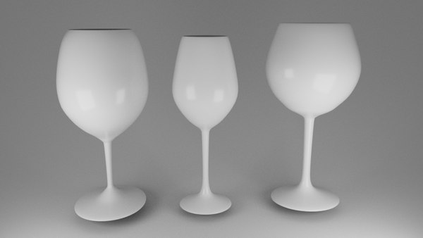 High Poly Wine Glasses 3D model - TurboSquid 1960230