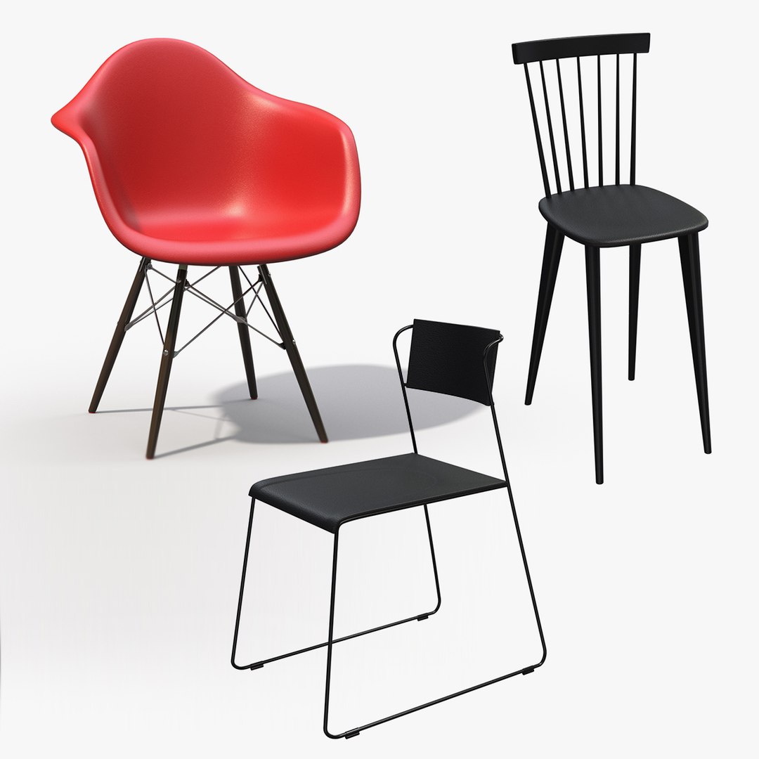 Chairs Collection 002 3D Model - TurboSquid 1923265