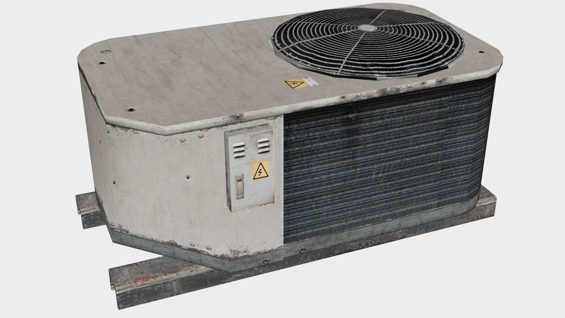 3D 25 In 1 Rooftop Air Conditioners Collection - Game Assets Model ...