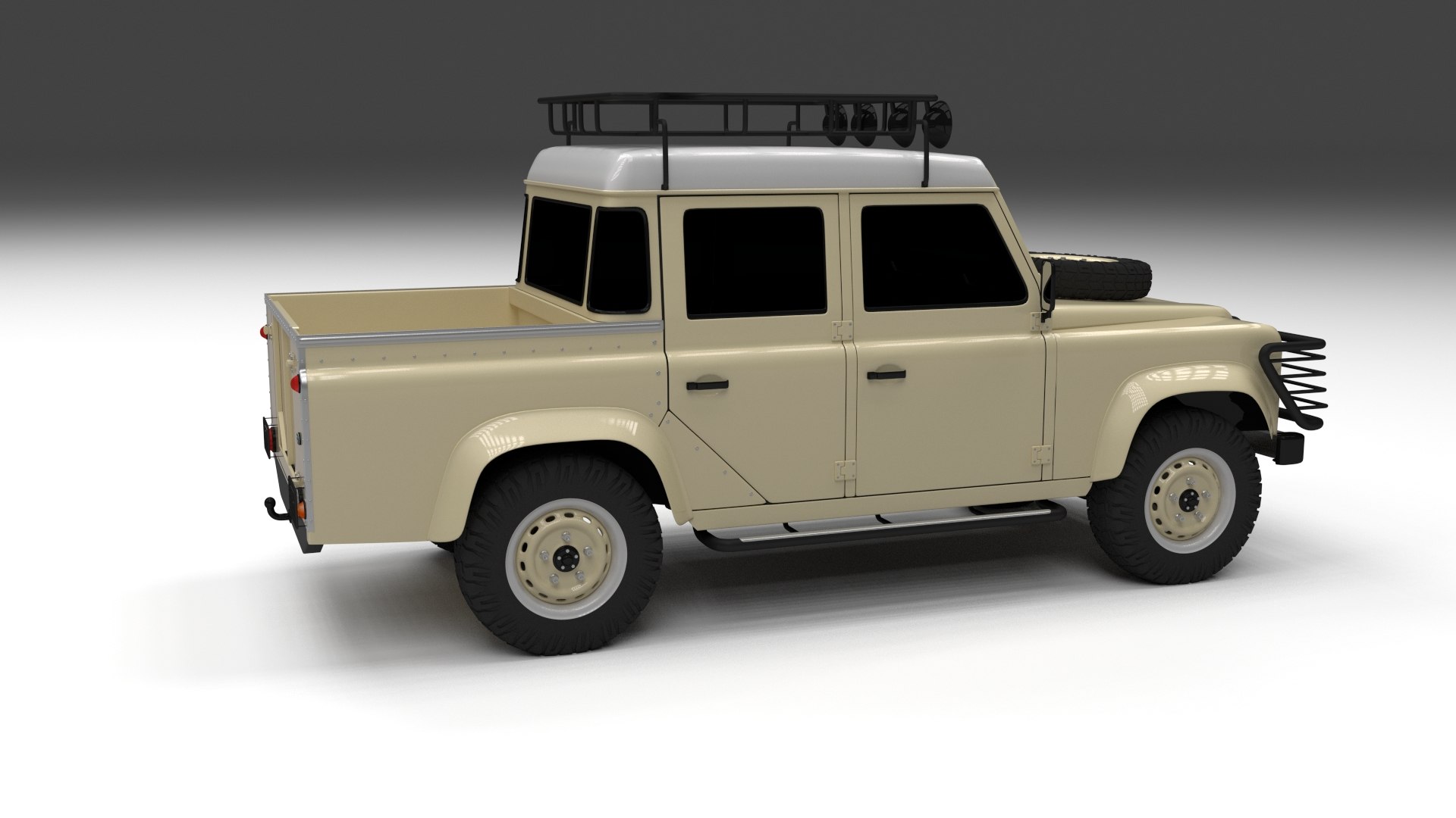 3d Model Of Land Rover Defender 110