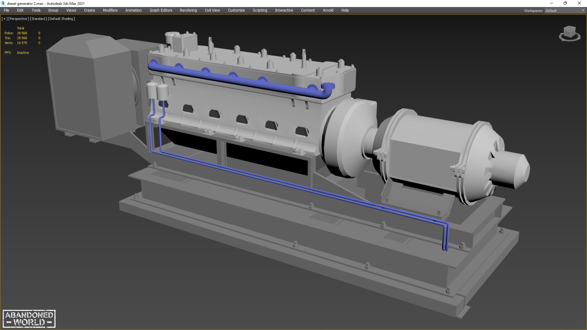 3D Diesel Generator Old - TurboSquid 1873734