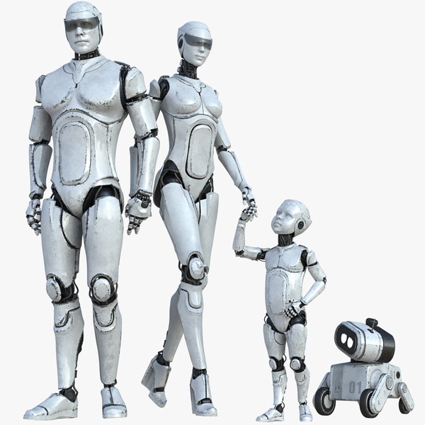modelo 3d Familia de cyborgs - TurboSquid 2343795
