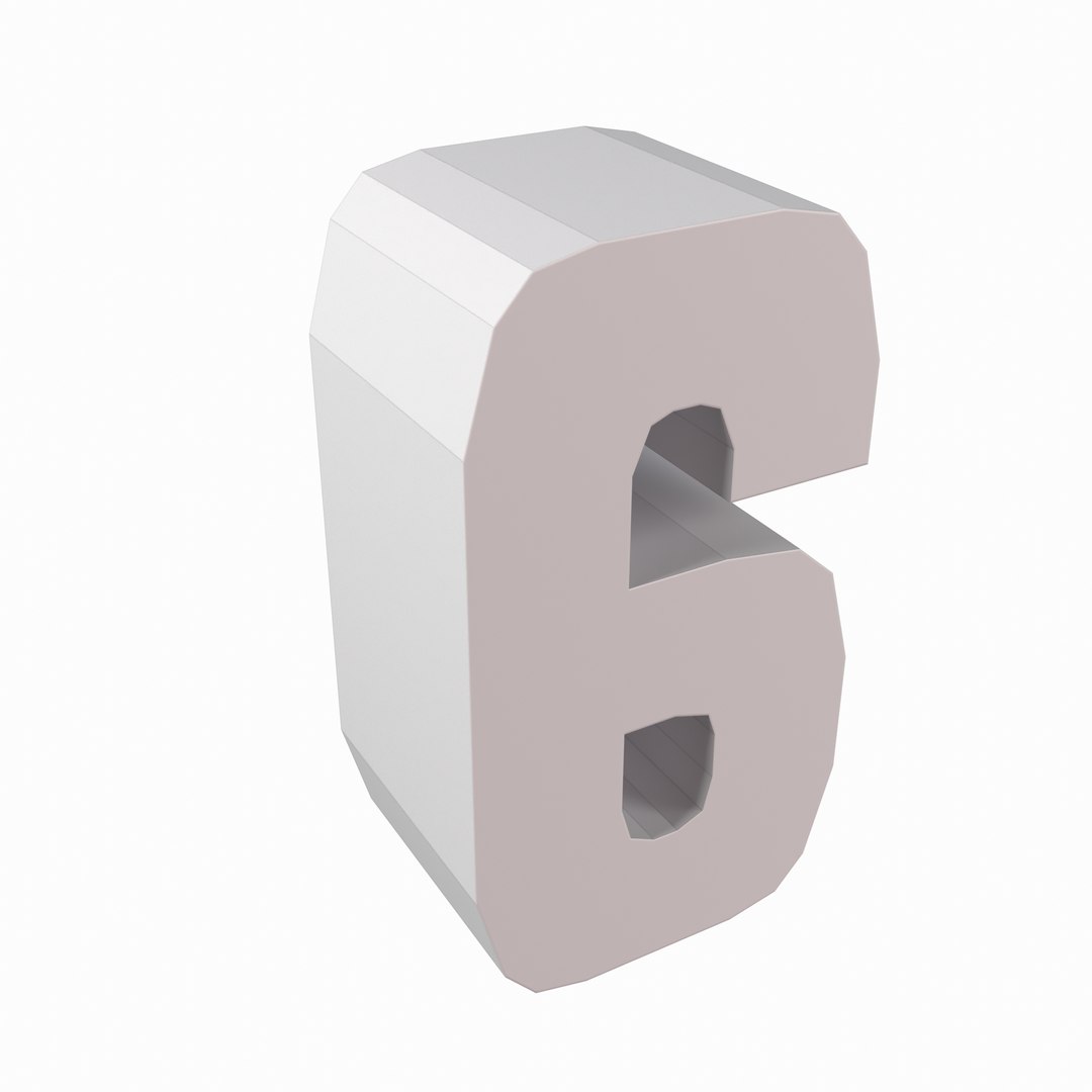 3D Numbers Paper - TurboSquid 1579606