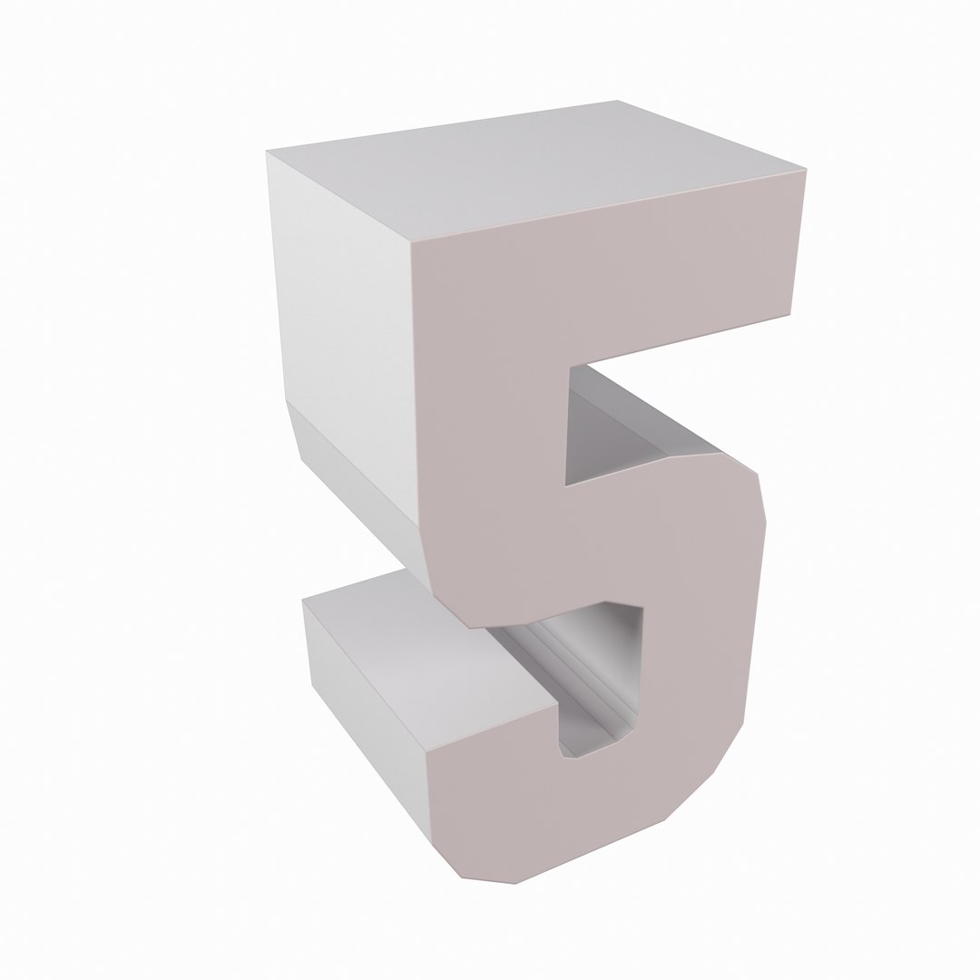 3D Numbers Paper - TurboSquid 1579606