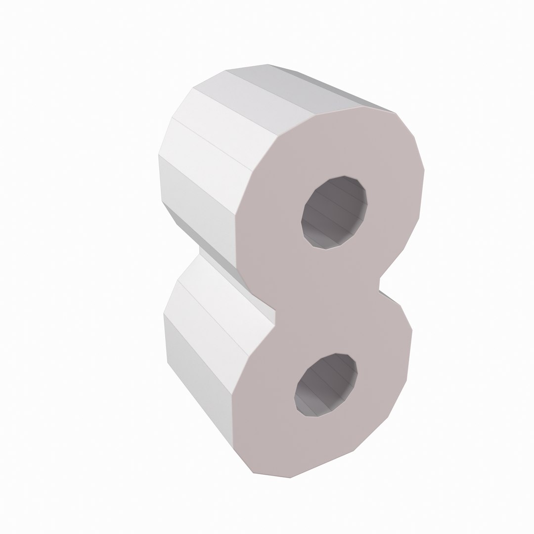 3D Numbers Paper - TurboSquid 1579606